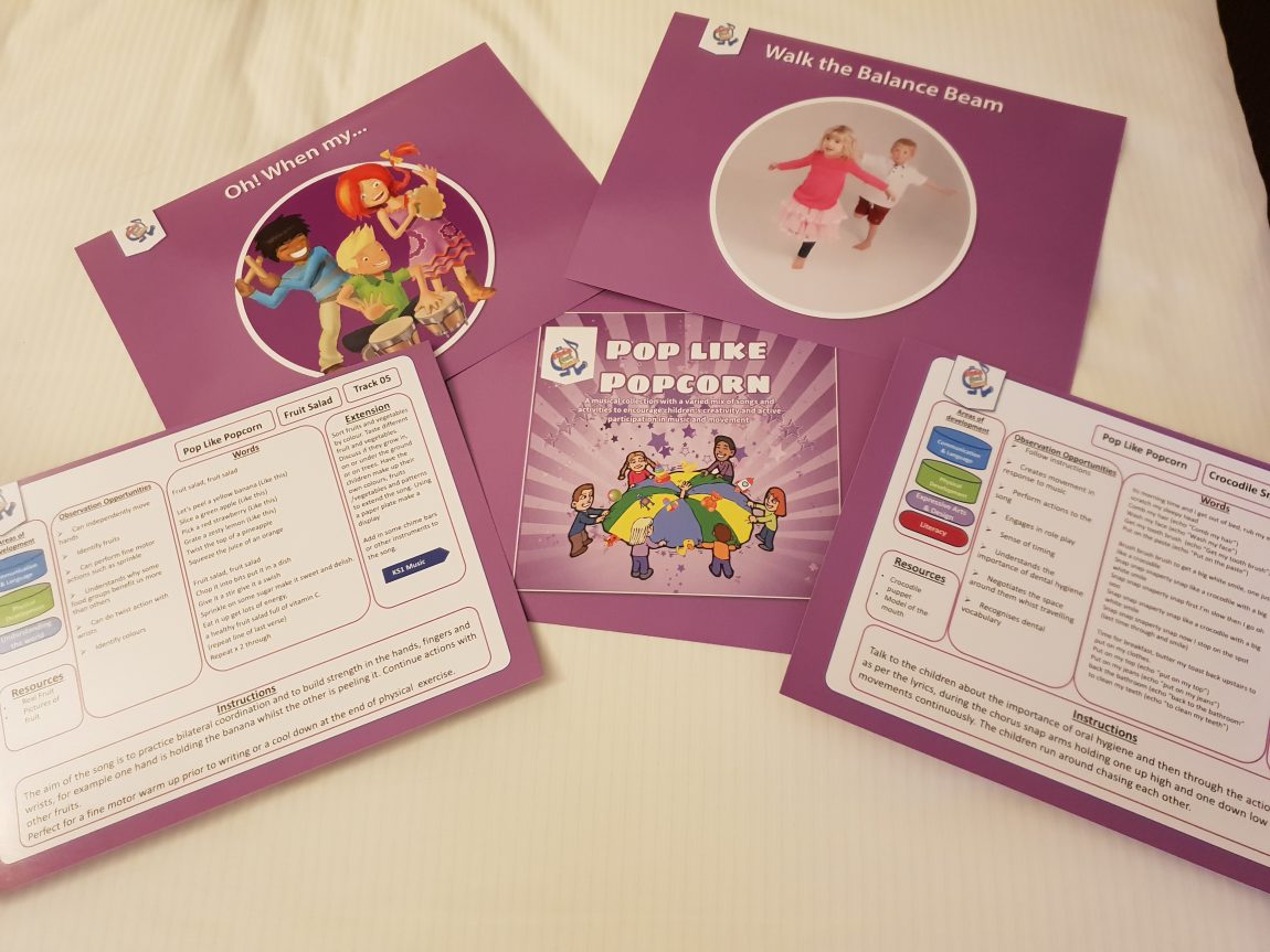 Childrens music to inspire movement and support physical development
