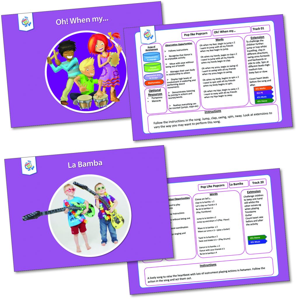 Music, movement and dance resources and teachers guides